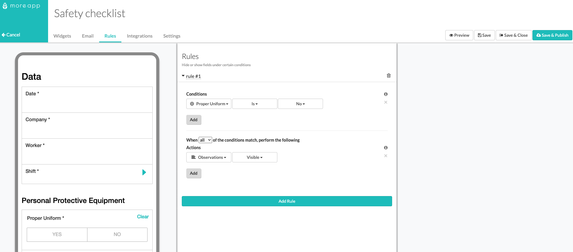 How to Preview your Form | MoreApp